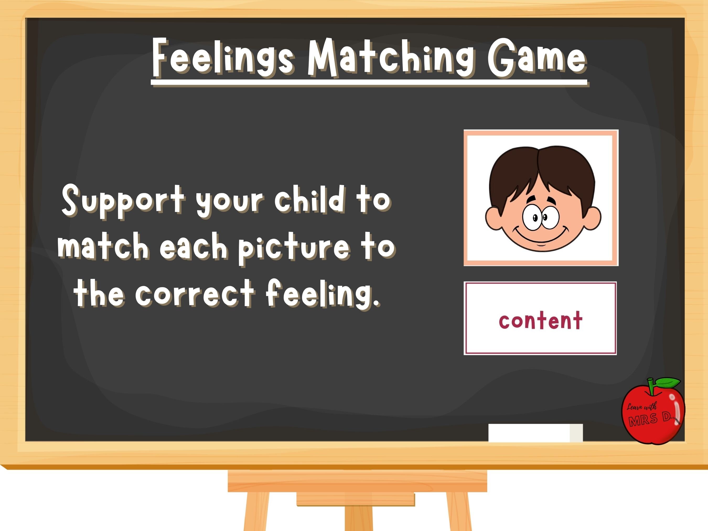 Feelings Matching Game Digital Download - Etsy UK