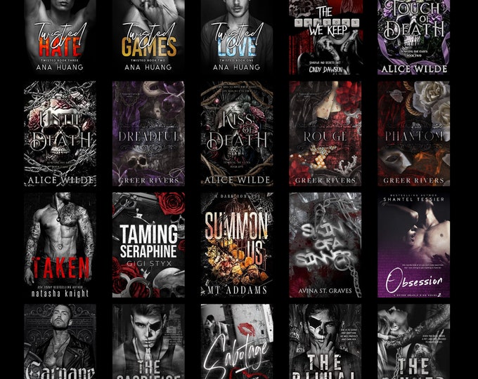 Book Cover Stickers Featuring Popular Authors Like Sarah J. Maas ...