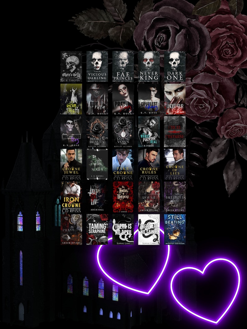 Dark Romance Book Covers for Journaling, Digital Journaling, Book ...