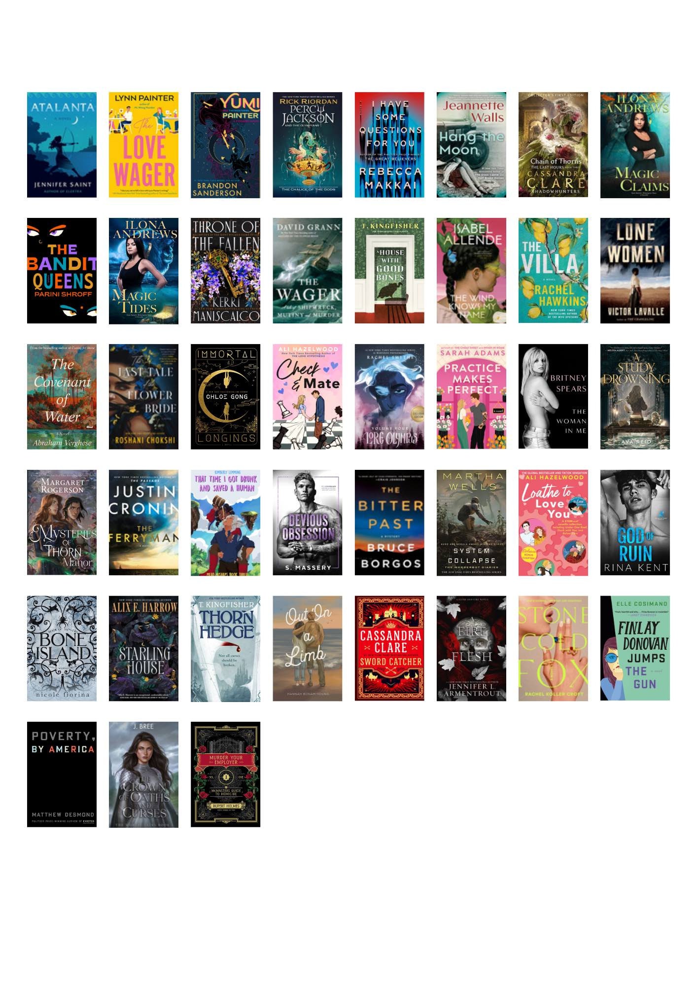 Book Cover Stickers Featuring Popular Authors Like Sarah J. Maas ...