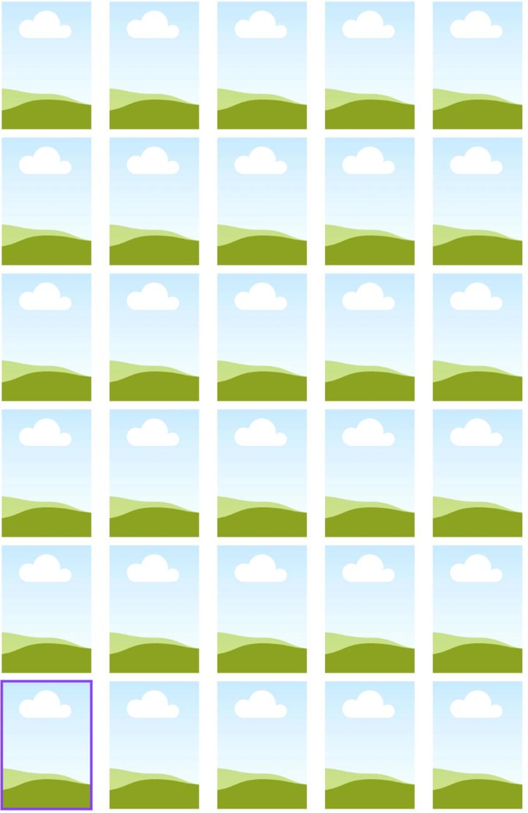 Book Journal Cover Template: 5x6 Grid for Canva (digital Download) - Etsy