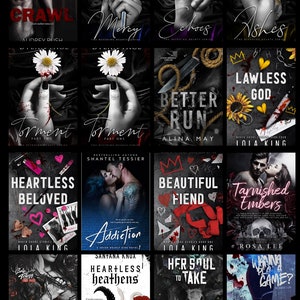 Dark Romance Book Covers Stickers for Journaling - Etsy