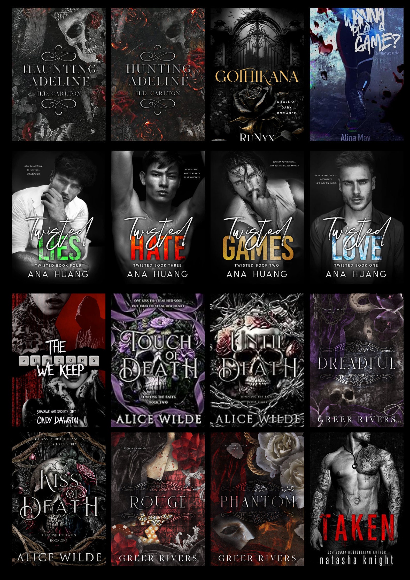 Dark Romance Book Covers Stickers for Journaling - Etsy