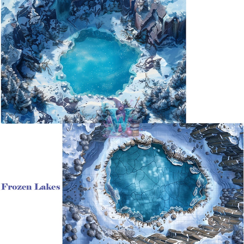 100+ Snow Covered Dnd Battlemap, Pathfinder, Dungeons and Dragons, Snow ...