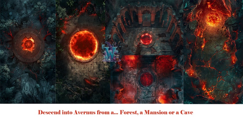 200+ Avernus Dnd Battlemap, Pathfinder, Dungeons and Dragons, Avernus ...