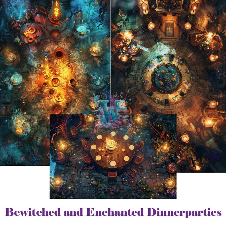 100 Feywild Dnd Battlemap, Pathfinder, Pen and Paper, Feywild, Indoor ...