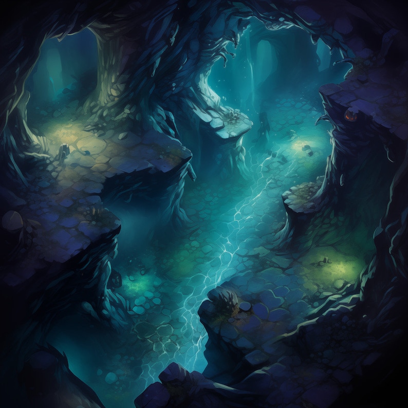 30 Underdark Dnd Battlemap, Pathfinder, Pen and Paper, Underdark ...