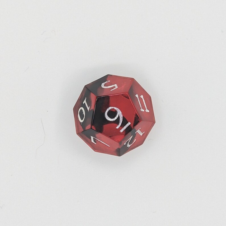 Handmade Resin Dice 'cursed Rubys' for Dungeons & Dragons, Pathfinder ...