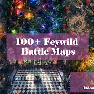 100 Feywild Dnd Battlemap, Pathfinder, Pen and Paper, Feywild, Indoor ...