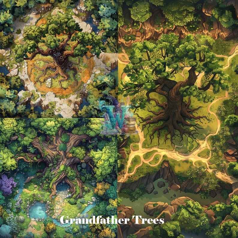 100 Feywild Dnd Battlemap, Pathfinder, Pen and Paper, Feywild, Indoor ...