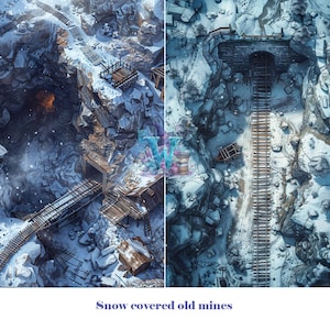 100+ Snow Covered Dnd Battlemap, Pathfinder, Dungeons and Dragons, Snow ...