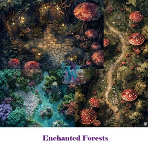 100+ Feywild Dnd Battlemap, Pathfinder, Pen and Paper, Feywild, Indoor ...