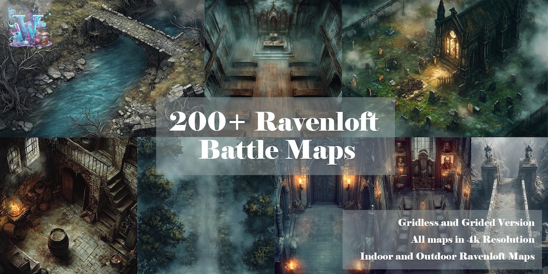 200+ Ravenloft Dnd Battlemap, Pathfinder, Dungeons and Dragons ...