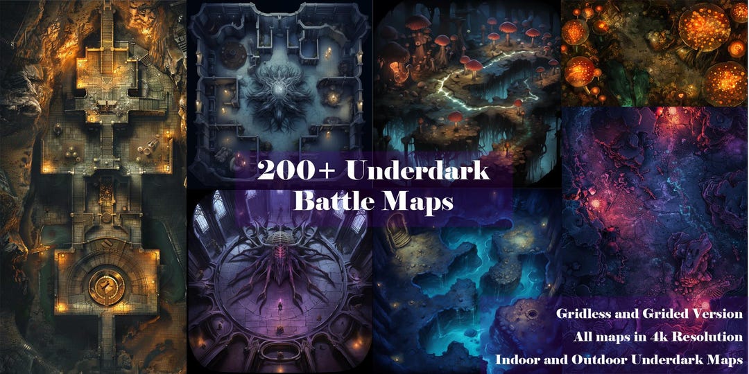 200+ Underdark Dnd Battlemap, Pathfinder, Dungeons and Dragons ...