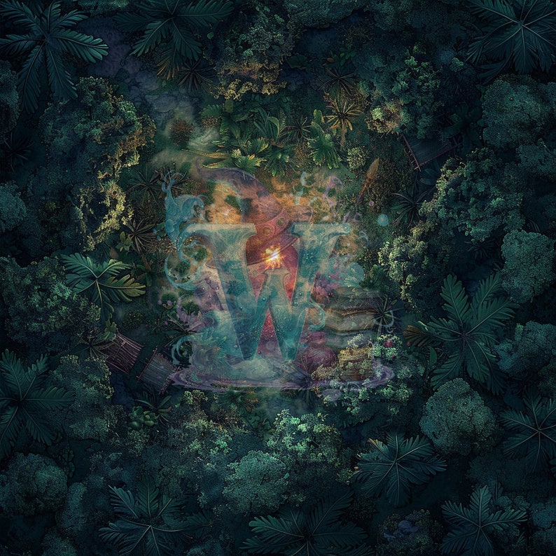 100+ Jungle Dnd Battlemap, Pathfinder, Pen and Paper, Jungle, Temple ...