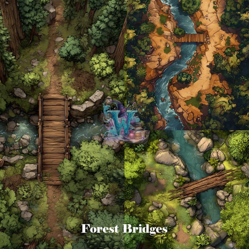 100+ Forest Dnd Battlemap, Pathfinder, Dungeons and Dragons, Campsite ...