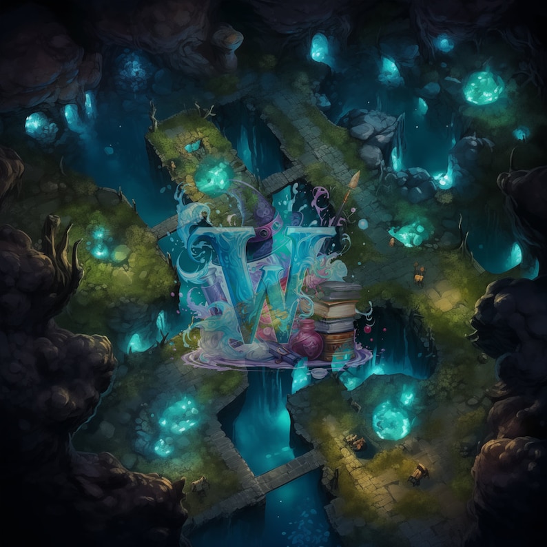 200 Underdark Dnd Battlemap, Pathfinder, Pen and Paper, Underdark ...