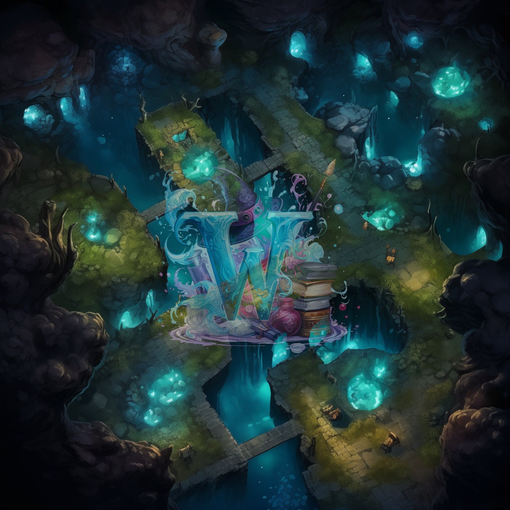 200 Underdark Dnd Battlemap, Pathfinder, Pen and Paper, Underdark ...