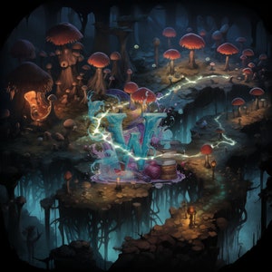 200 Underdark Dnd Battlemap, Pathfinder, Pen and Paper, Underdark ...