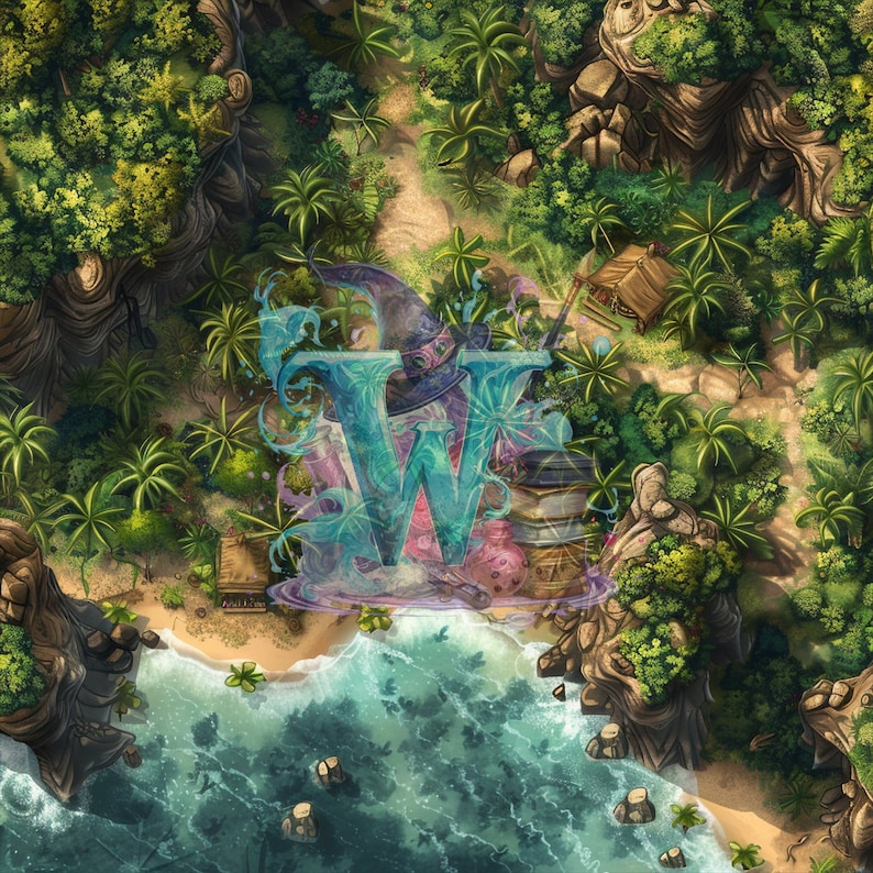 100+ Jungle Dnd Battlemap, Pathfinder, Pen and Paper, Jungle, Temple ...