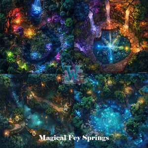 100+ Feywild Dnd Battlemap, Pathfinder, Pen and Paper, Feywild, Indoor ...