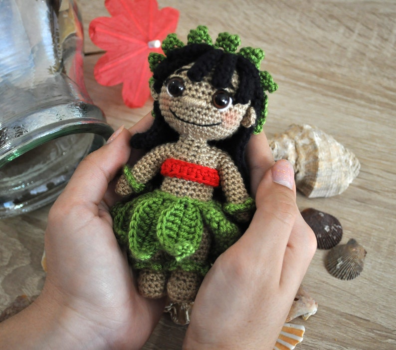 Crochet Pattern for Amigurumi Lilo, English, Spanish, Portuguese ...