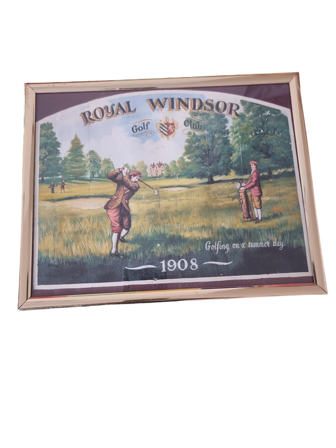 Royal Windsor Golf Club Framed Sign Reproduction 1908 Print Ad Decor ...