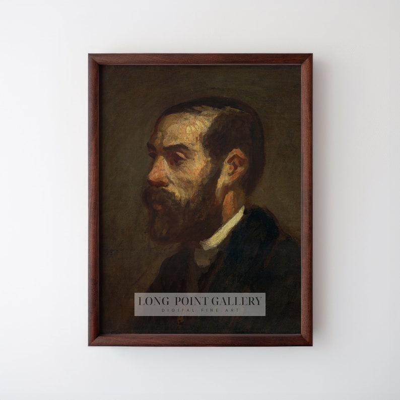 PRINTABLE Portrait Art, Figure Oil Painting, Vintage French Portrait ...