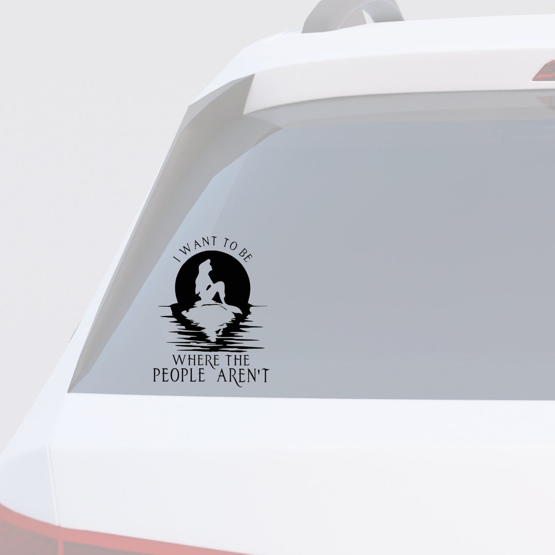 Ariel Decal Little Mermaid Decal Car Truck Sticker Disney Decal Mermaid ...