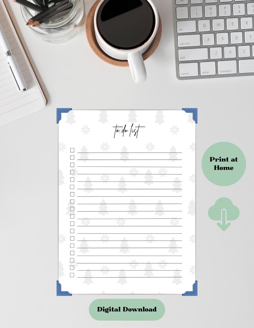 Christmas To-do List Printable | Holiday Checklist (PDF, PNG) - Etsy