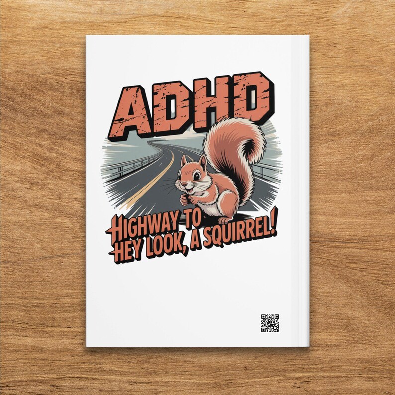 Funny ADHD Squirrel Journal – Highway Design, Gift for Animal Lovers - Etsy