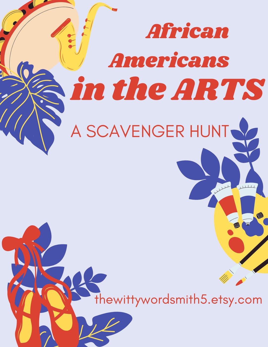 Black History Month: African Americans in the Arts Scavenger Hunt - Etsy