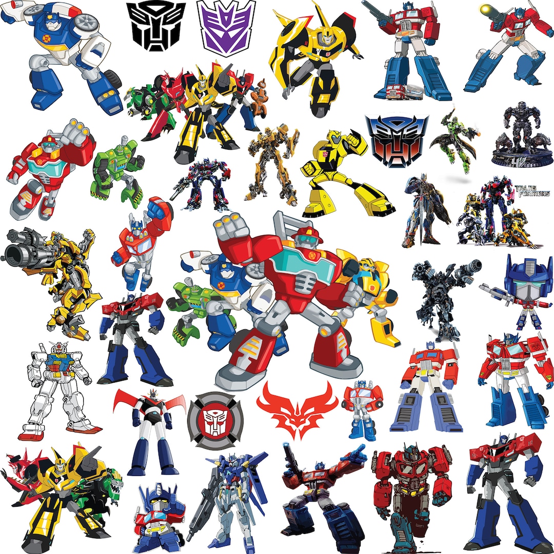 Paquete Transformers l Dibujos animados l SVG, Listo para Cricut ...
