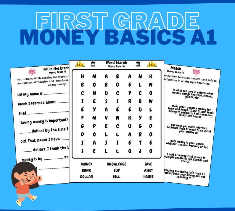 Grade 1 Money Basics Worksheets – Financial Literacy A1 (digital ...