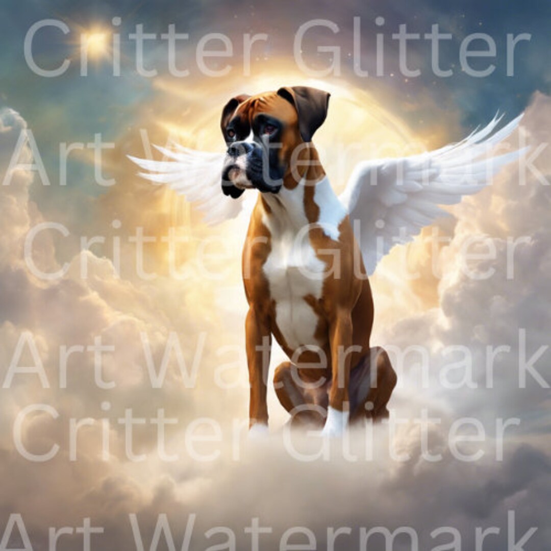 Angel Boxer Dog Digital Download - Etsy