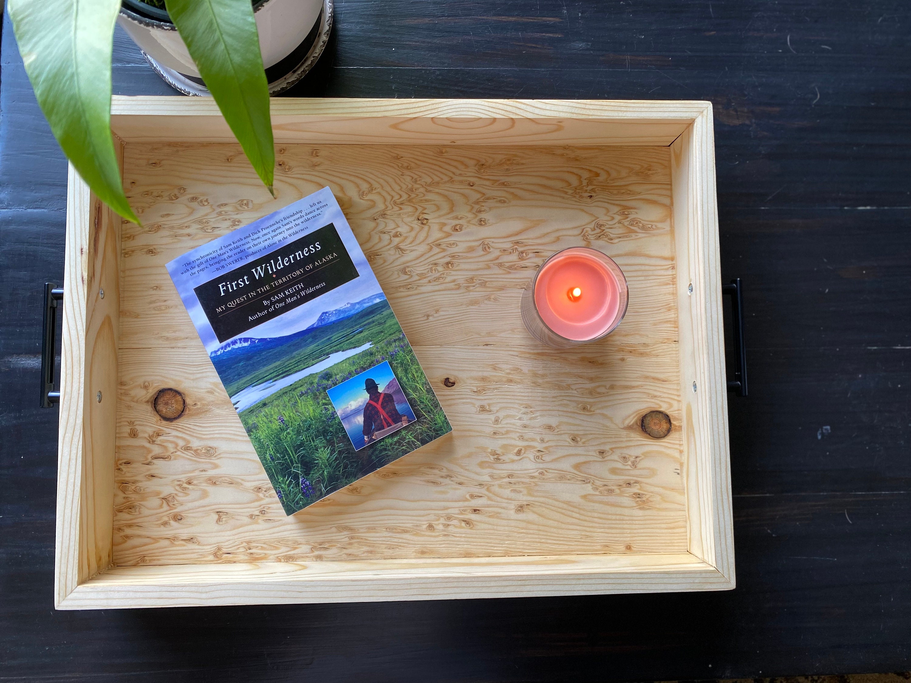 Handcrafted Wooden Serving Tray - Etsy