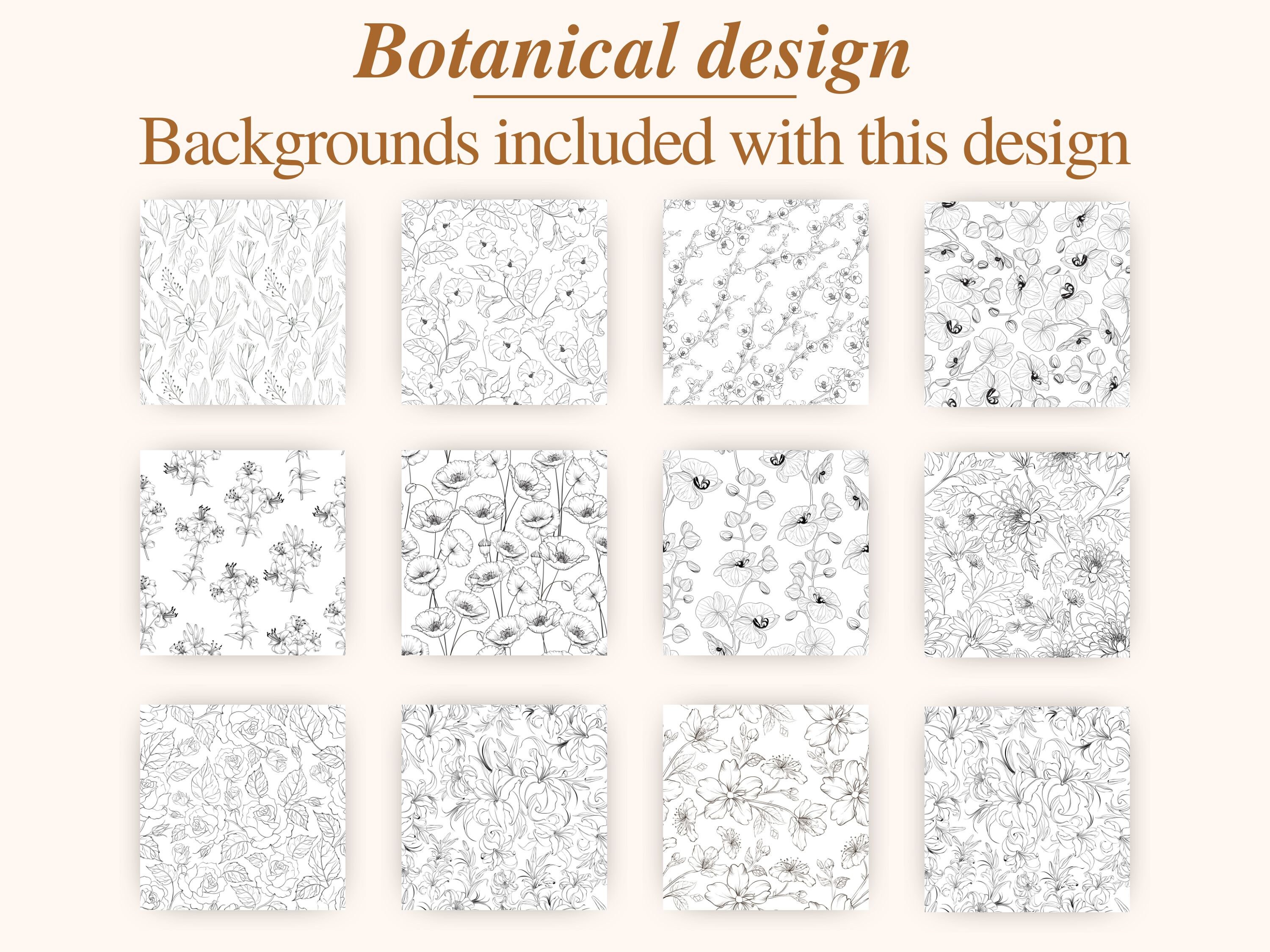 Custom Photo Wall Calendar (2024), Botanical Design, Personalized ...