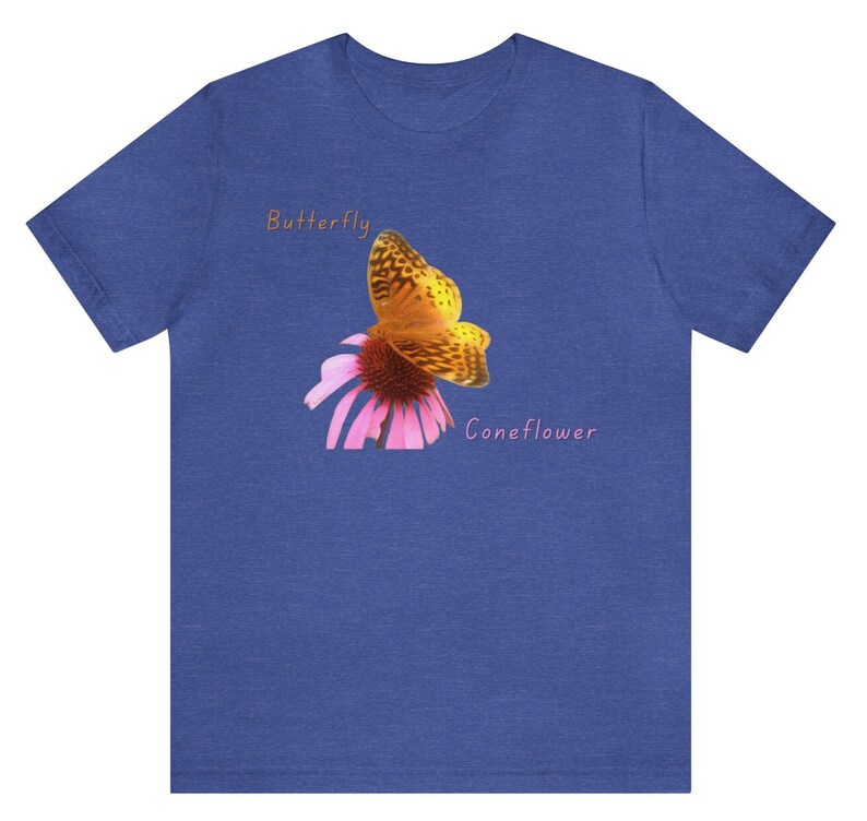 Butterfly Coneflower T Shirt Digital Art T Shirt Flower T Shirt Insect