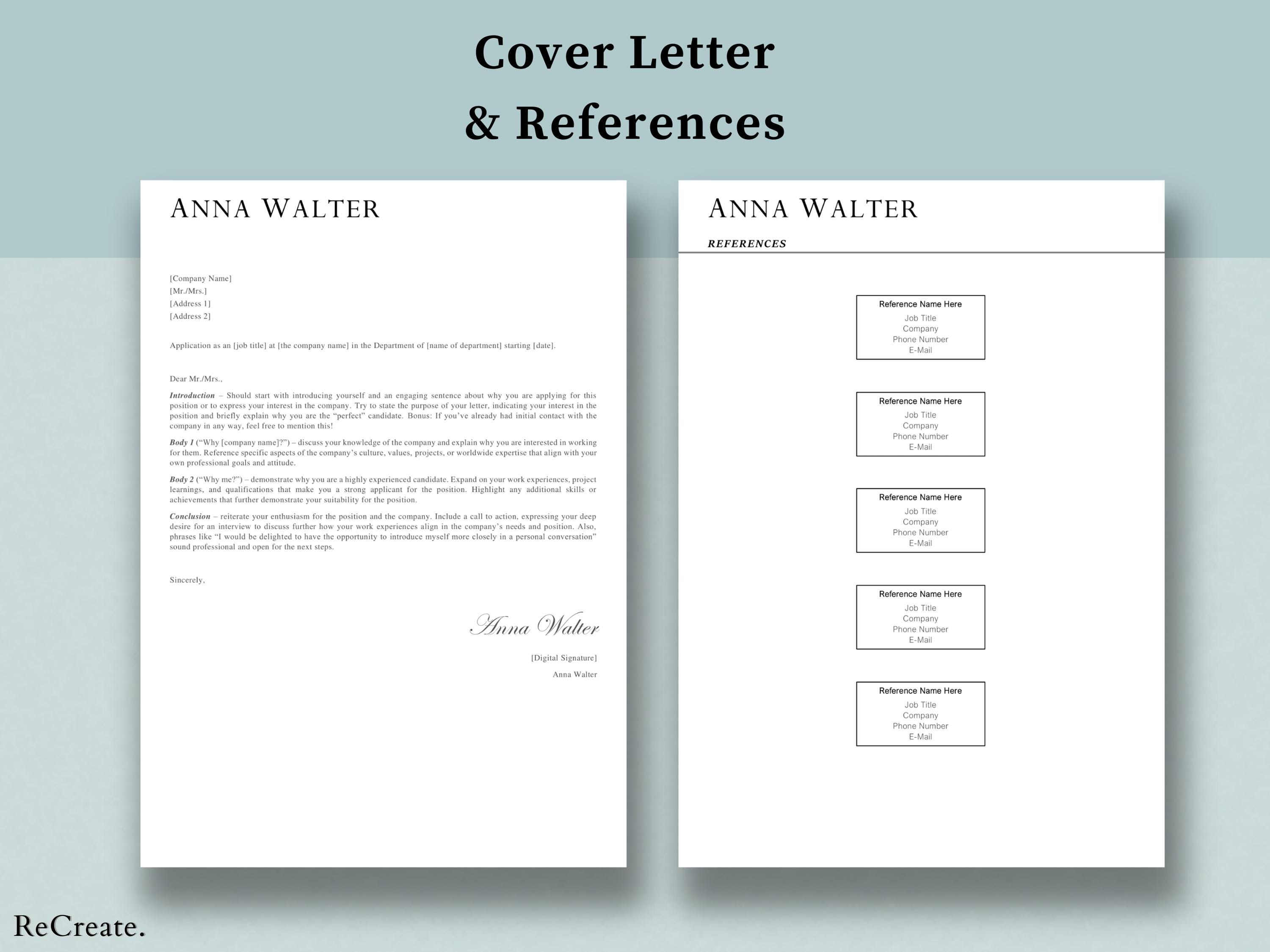 Professional 2025 Resume Template MS Word | Cover Letter & References | Professional and Modern ...