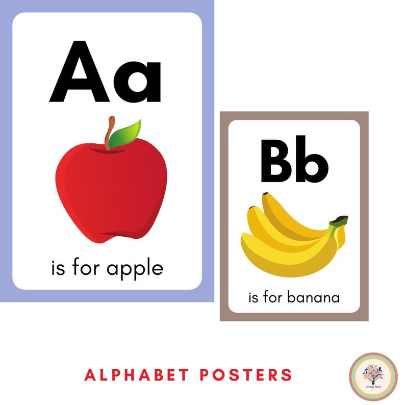 Large Format Alphabet Posters for Classroom Decor - Educational Wall ...