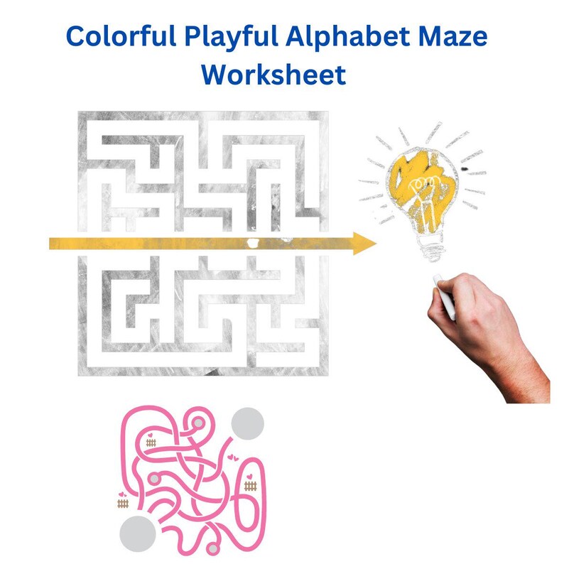 Printable Alphabet Maze Worksheets for Kids - Fun ABC Letter Maze ...