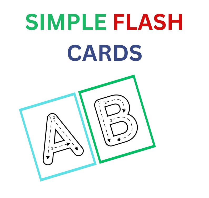 Alphabet Cards Printable for Preschool, Uppercase and Lowercase Black ...