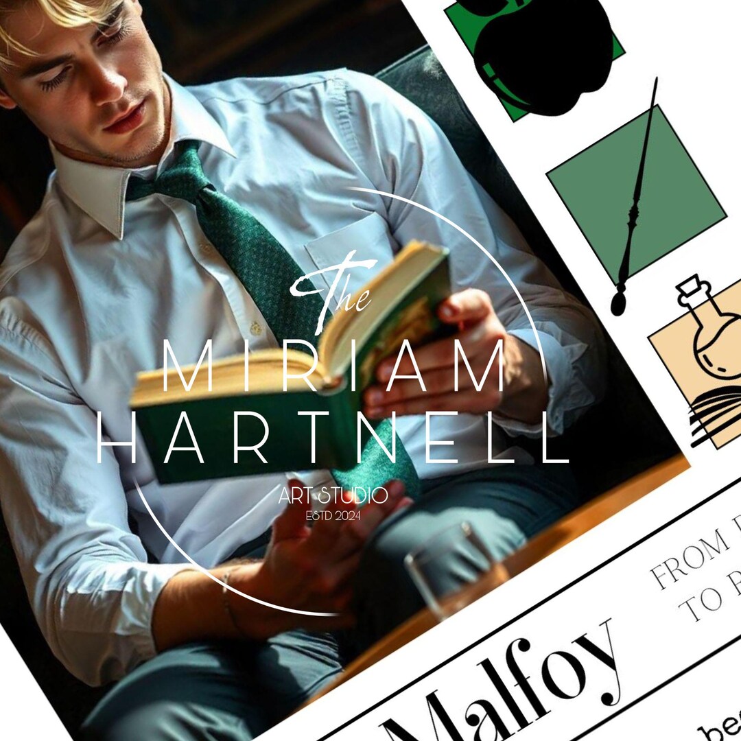 Draco Malfoy Character Field Poster, MANACLED Digital Download, Wall ...