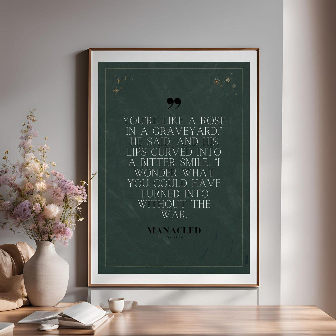 Dramione MANACLED Quote Print Harry Potter Christmas Booktok Manacled ...