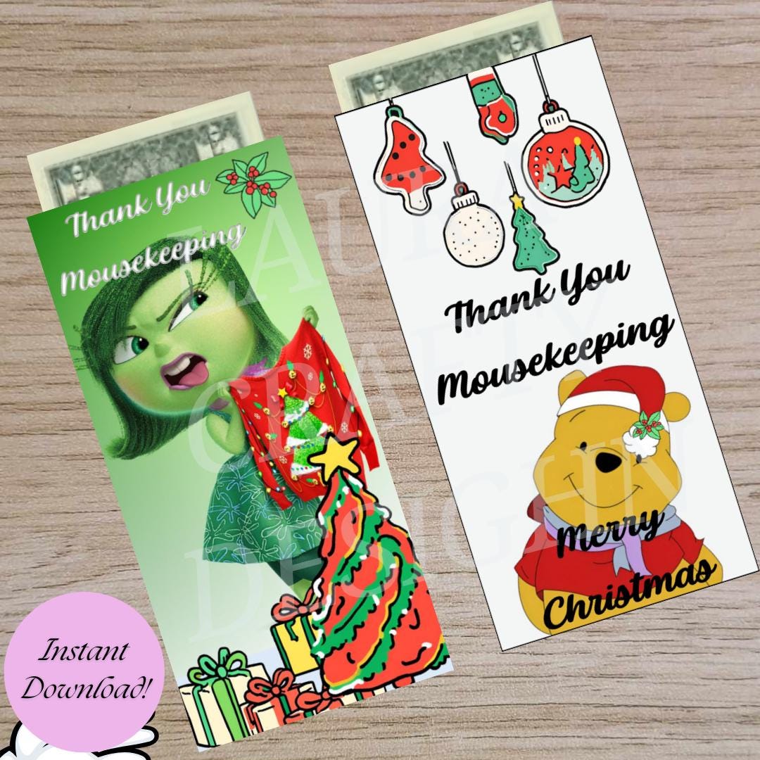 Thank You Mousekeeping Tipping Cast Member Cash Envelope, Pack of 2 ...