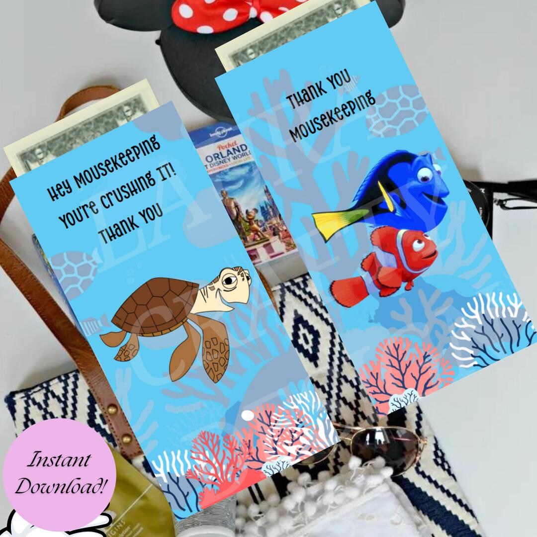 Thank You Mousekeeping Tip Cash Envelope, Pack of 2 Download and Print ...