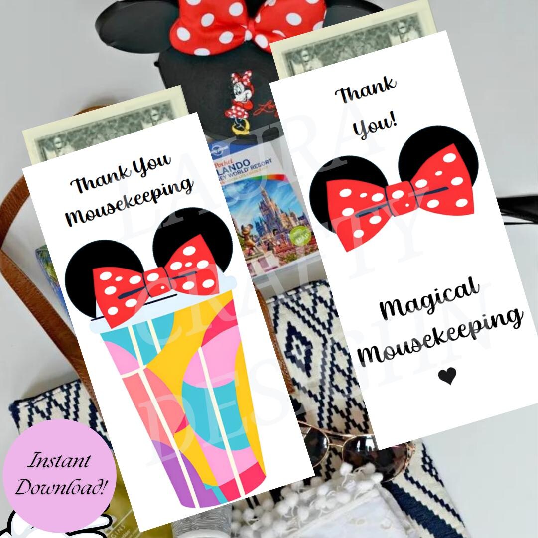 Thank You Mousekeeping Cast Member Cash Tip Envelope, Pack of 2 ...