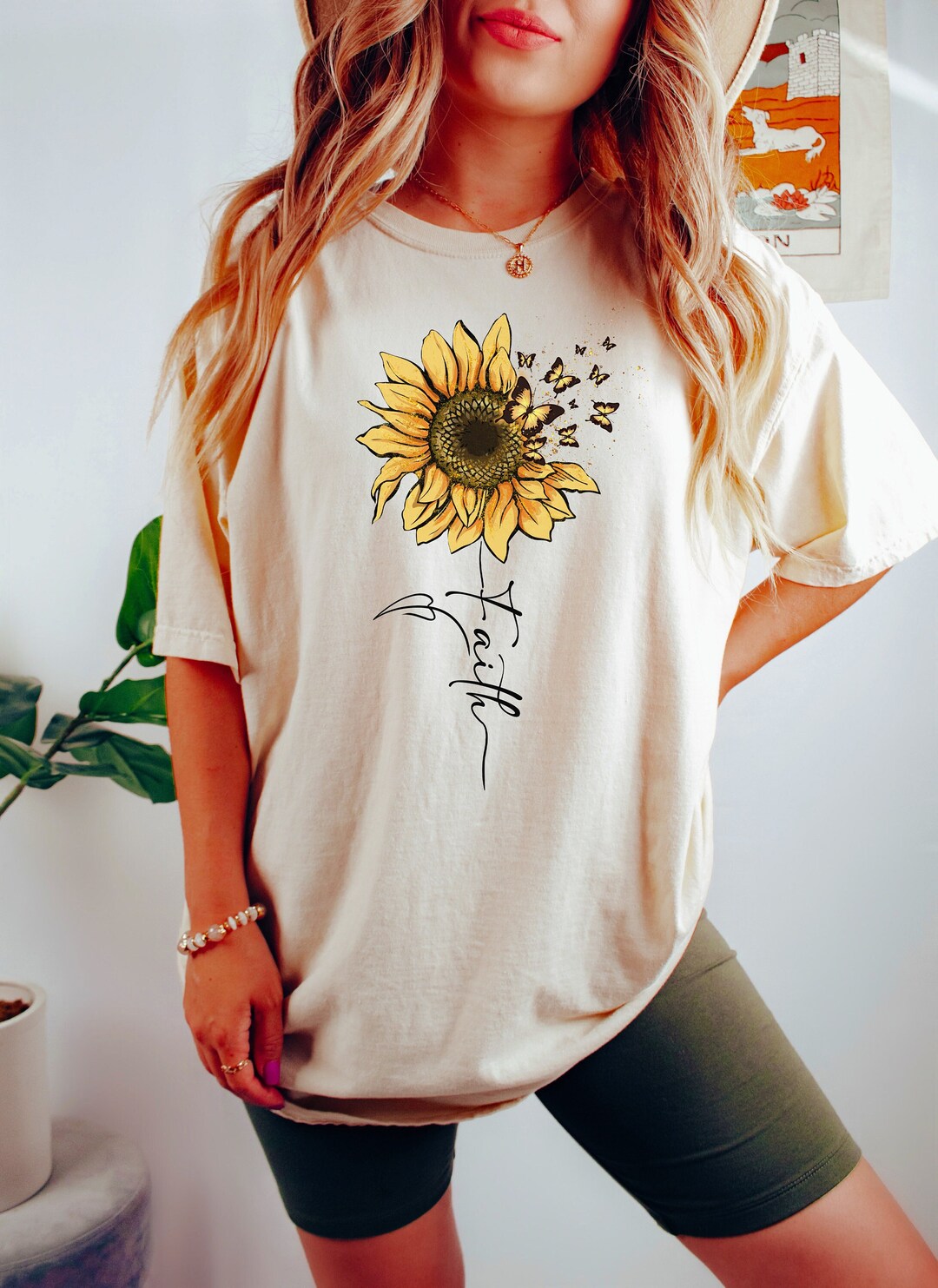 Sunflower Butterfly Shirt, Christian Shirts, Faith Sweatshirt ...