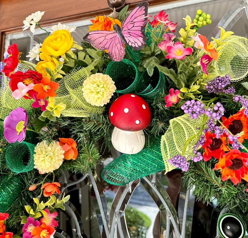 Toadally Adorable Frog Wreath, Spring Floral Wreath, Frog Wreath - Etsy