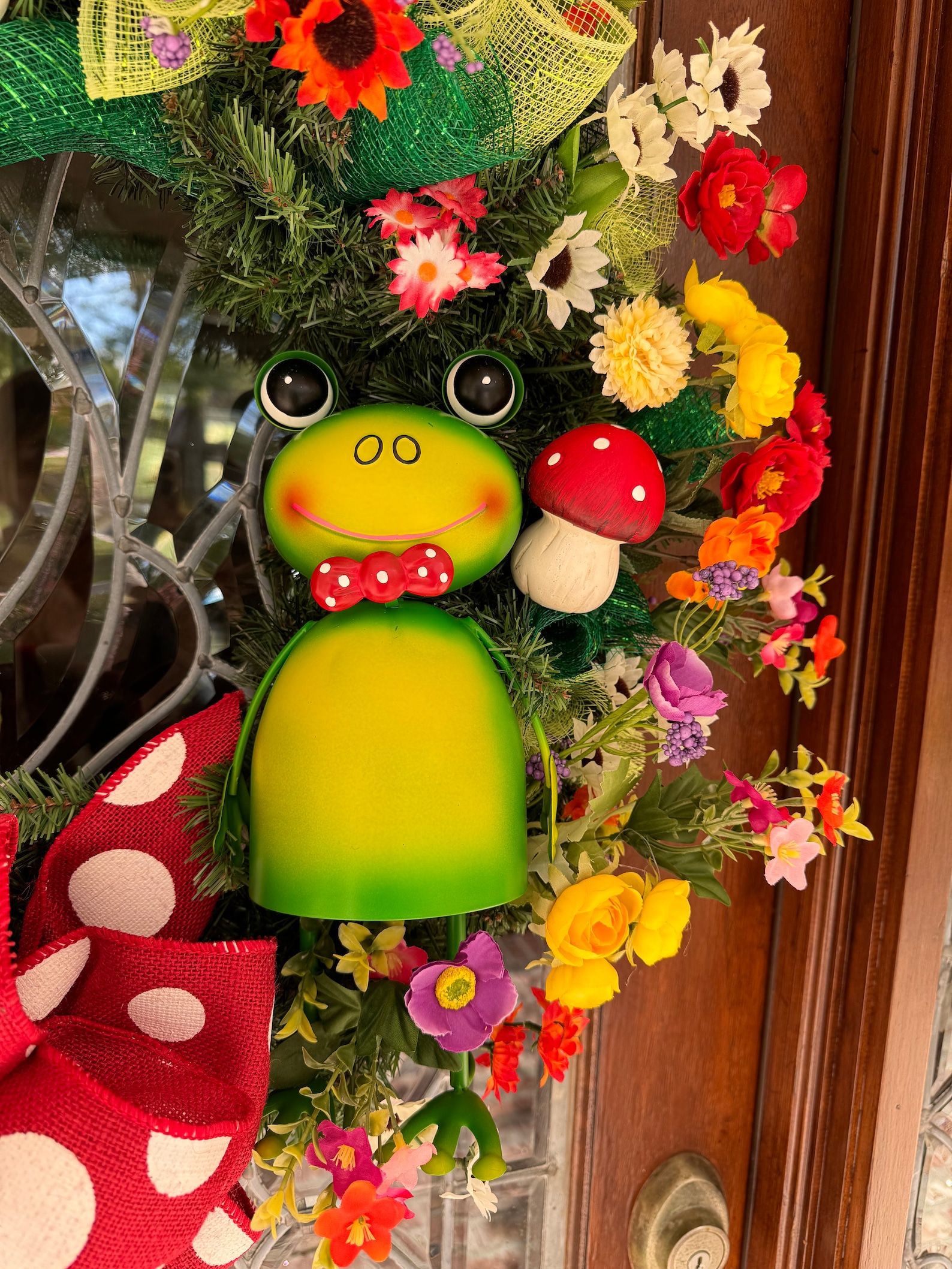 Toadally Adorable Frog Wreath, Spring Floral Wreath, Frog Wreath - Etsy